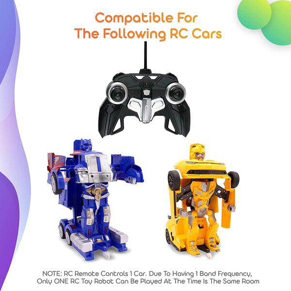 Family Smiles RC Toy Transforming Robot Car 27 MHz Radio Remote Contro ...